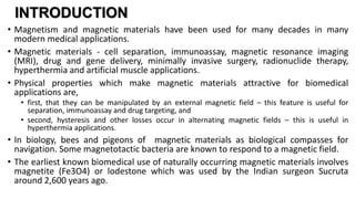 Drug delivery and nanomedicine with nanomagnetic material | PPTX