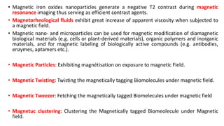 Drug delivery and nanomedicine with nanomagnetic material | PPTX