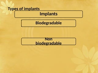 Drug Delivery by Implants in pharmaceutical sciences | PPTX