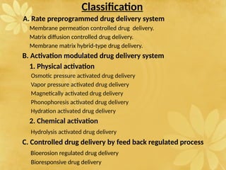 Drug Delivery by Implants in pharmaceutical sciences | PPTX