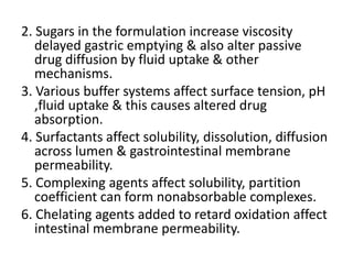 Drug delivery factors | PPTX