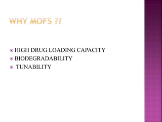 Drug delivery in nano Metal organic frameworks | PPT