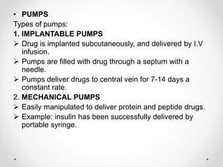 Drug delivery of Pharmaceutical Proteins | PPTX