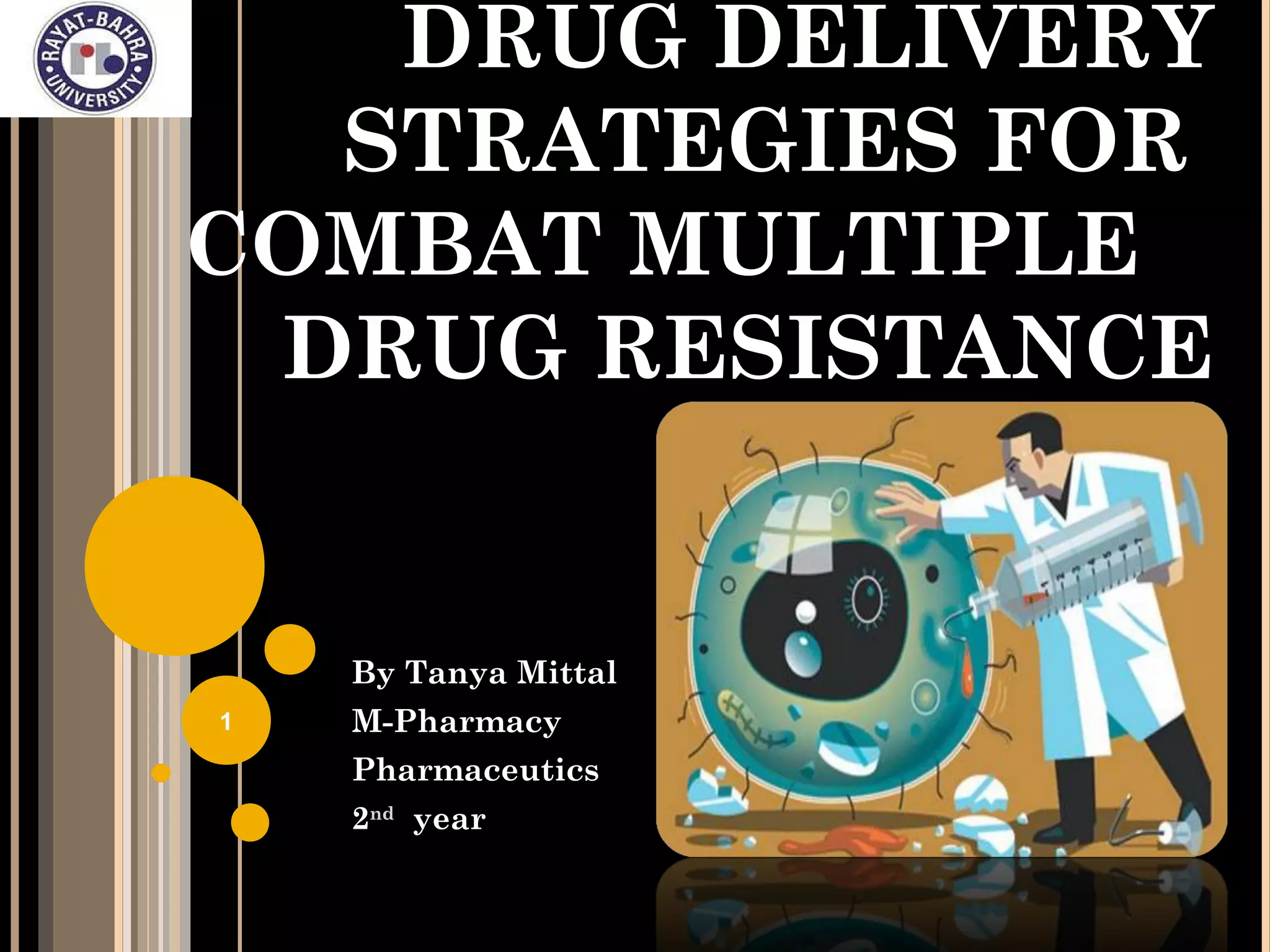 Drug delivery strategies for combating multiple drug resistance | PPT