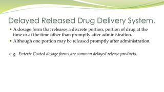 Drug delivery system|Tauseef Ahmed | PPT