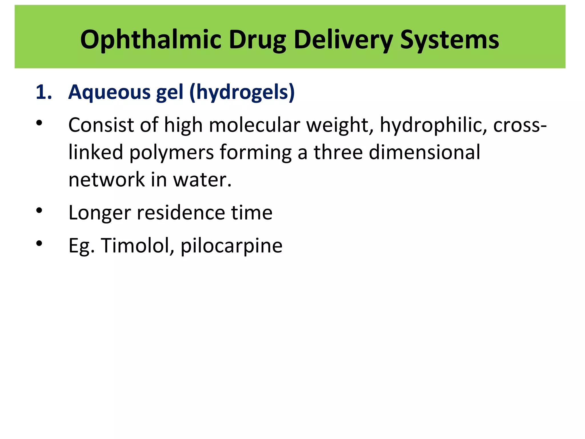 Drug delivery systems | PPT
