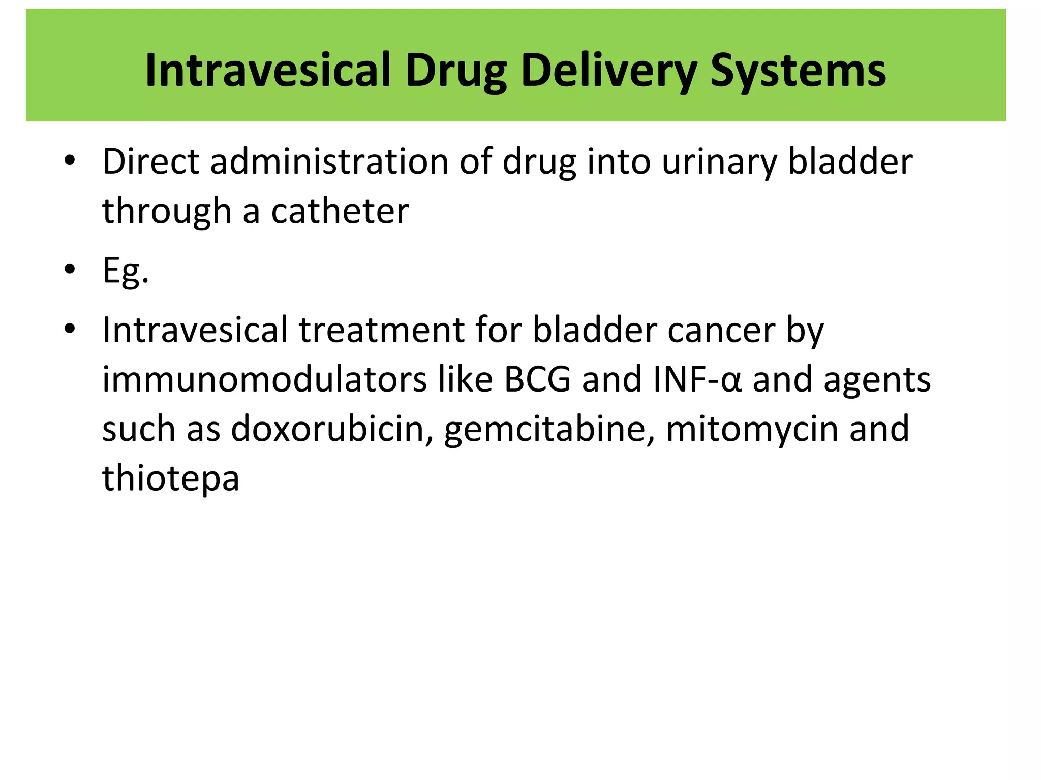 Drug delivery systems | PPT