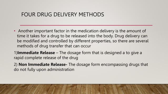 DRUG DELIVERY SYSTEMS.pptx science technology | PPT