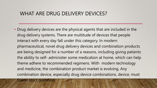 DRUG DELIVERY SYSTEMS.pptx science technology | PPTX