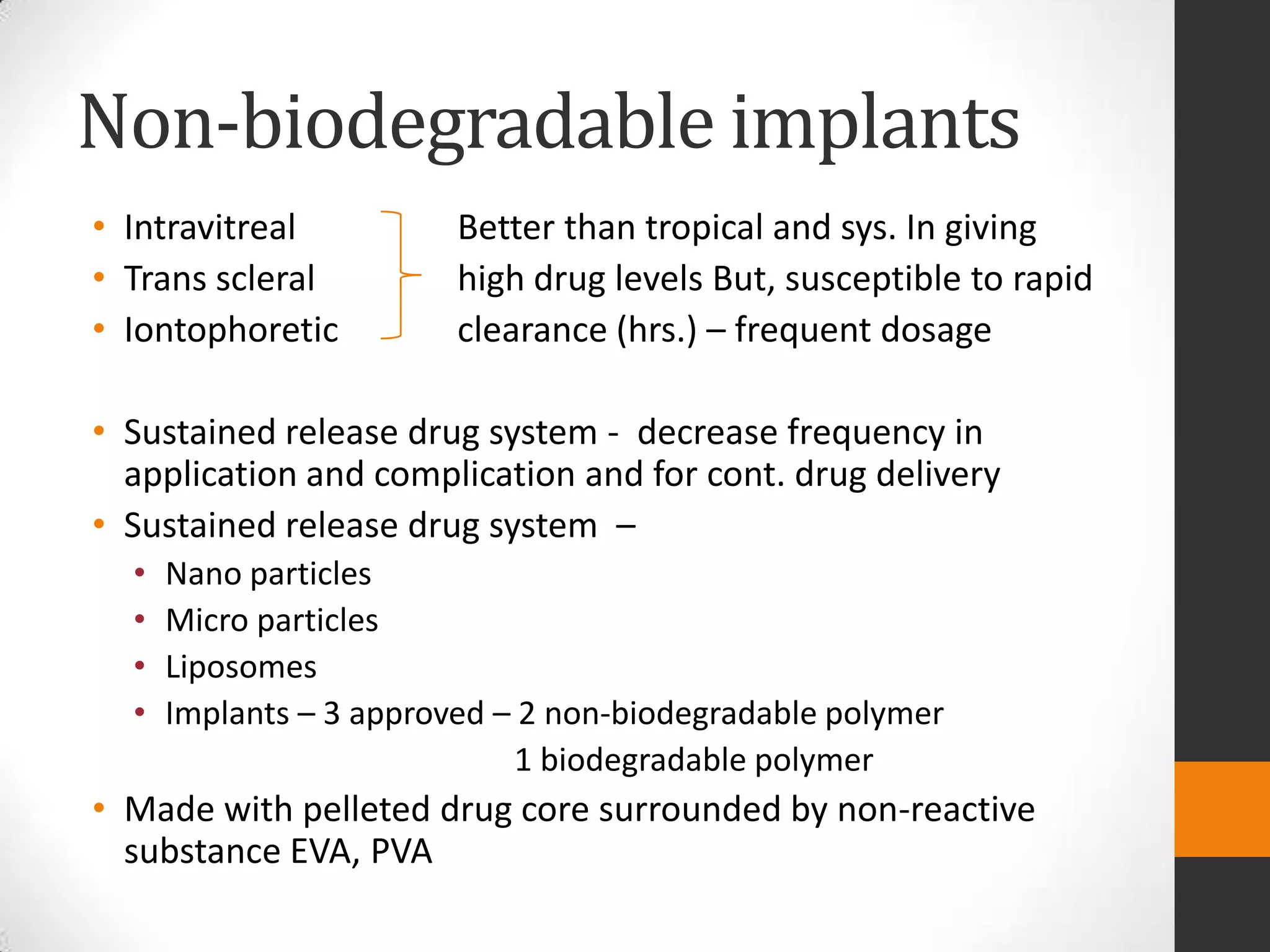 Drug delivery to the posterior segment of the eye for pharmacologic ...
