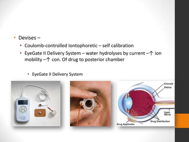 Drug delivery to the posterior segment of the eye for pharmacologic ...