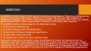 Drug dependence and abuse | PPTX