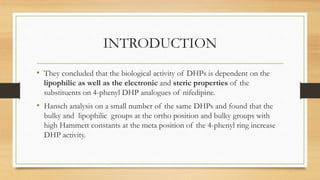 Drug design(4,5-Dichloroimidazolyl-1,4-DHP) | PPT