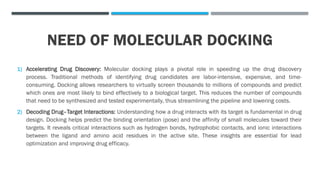 DRUG DESIGN, DRUG DISCOVERY AND MOLECULAR DOCKING | PPTX