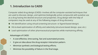 Drug design in the field of pharmacy, nikhil patil | PPT