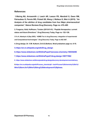 Drug designs and its applied Chemistry pharmacy | DOC