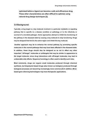 Drug designs and its applied Chemistry pharmacy | DOC
