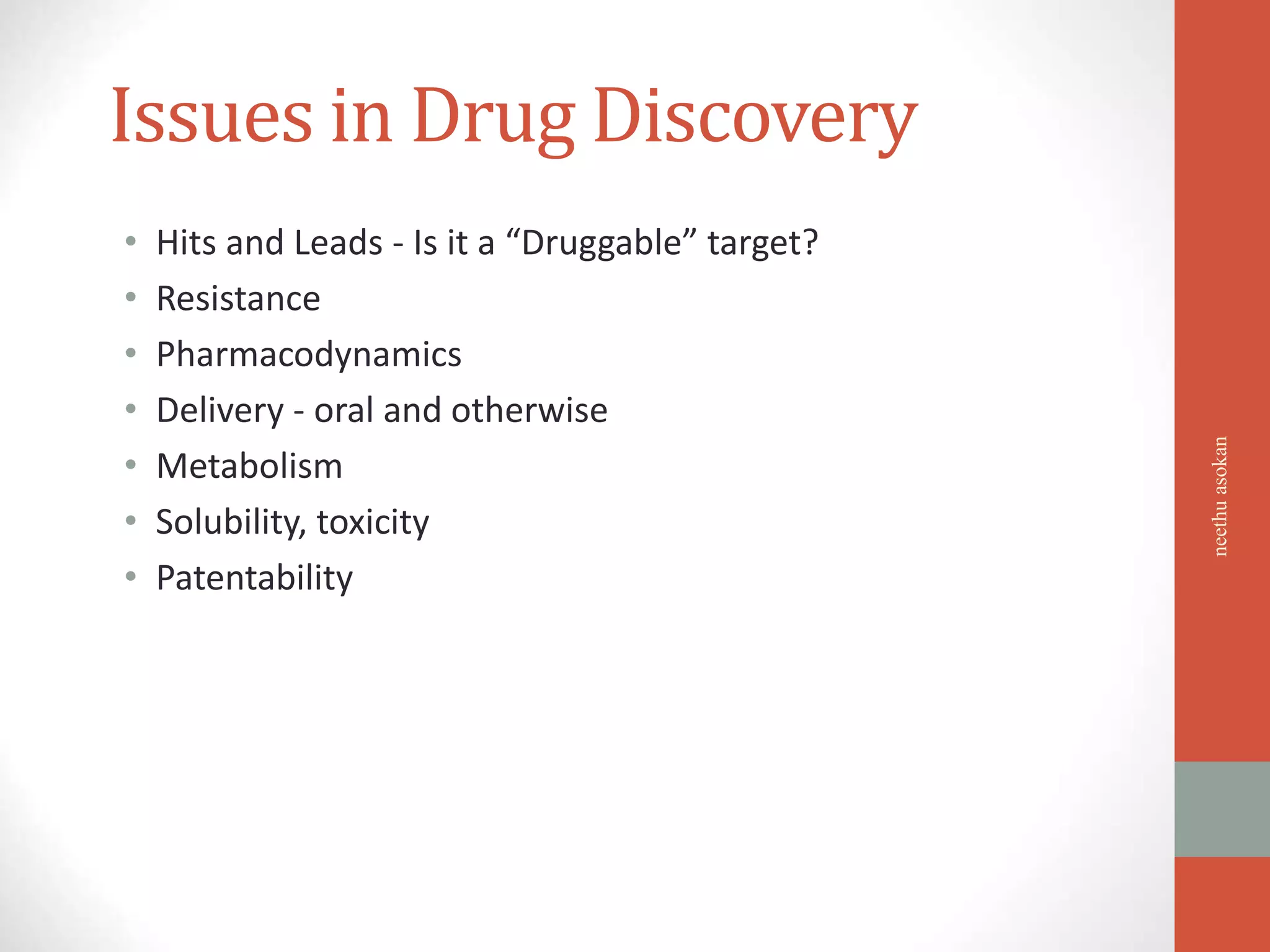 Drug design and discovery ppt | PPT