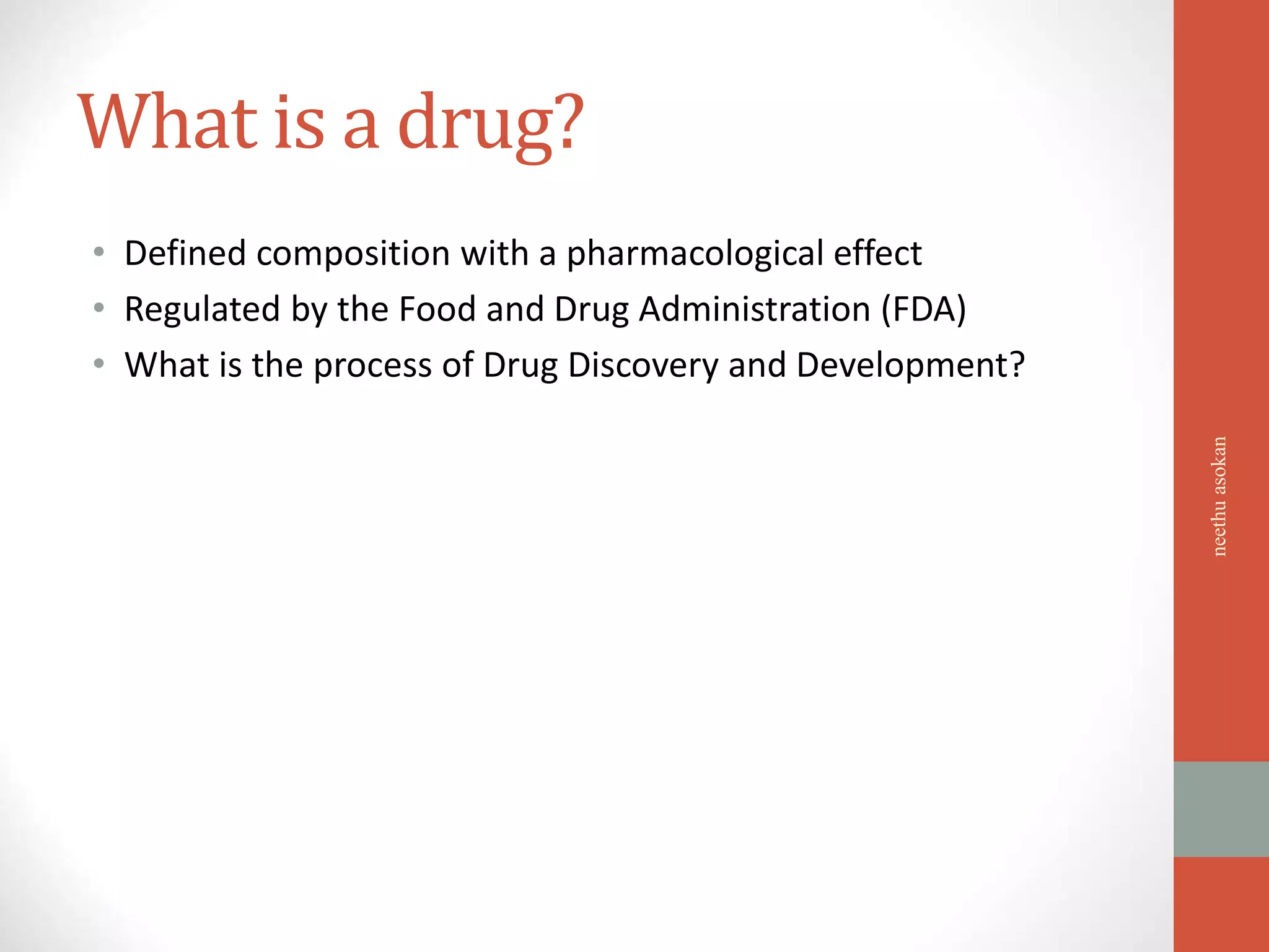 Drug design and discovery ppt | PPT