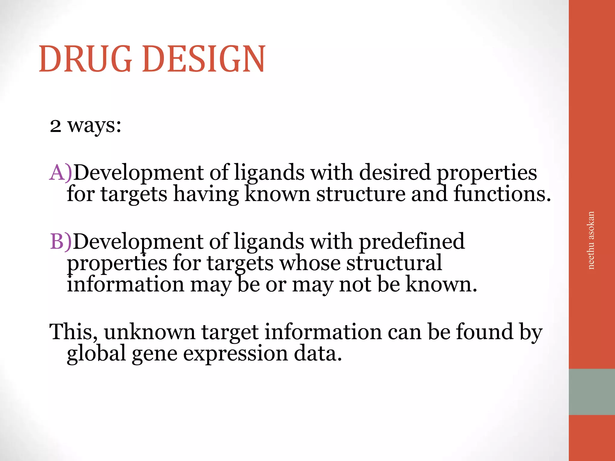 Drug design and discovery ppt | PPT