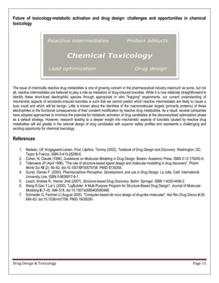 Drug design and toxicology | PDF