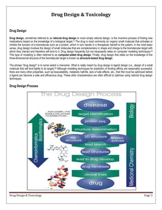 Drug design and toxicology | PDF