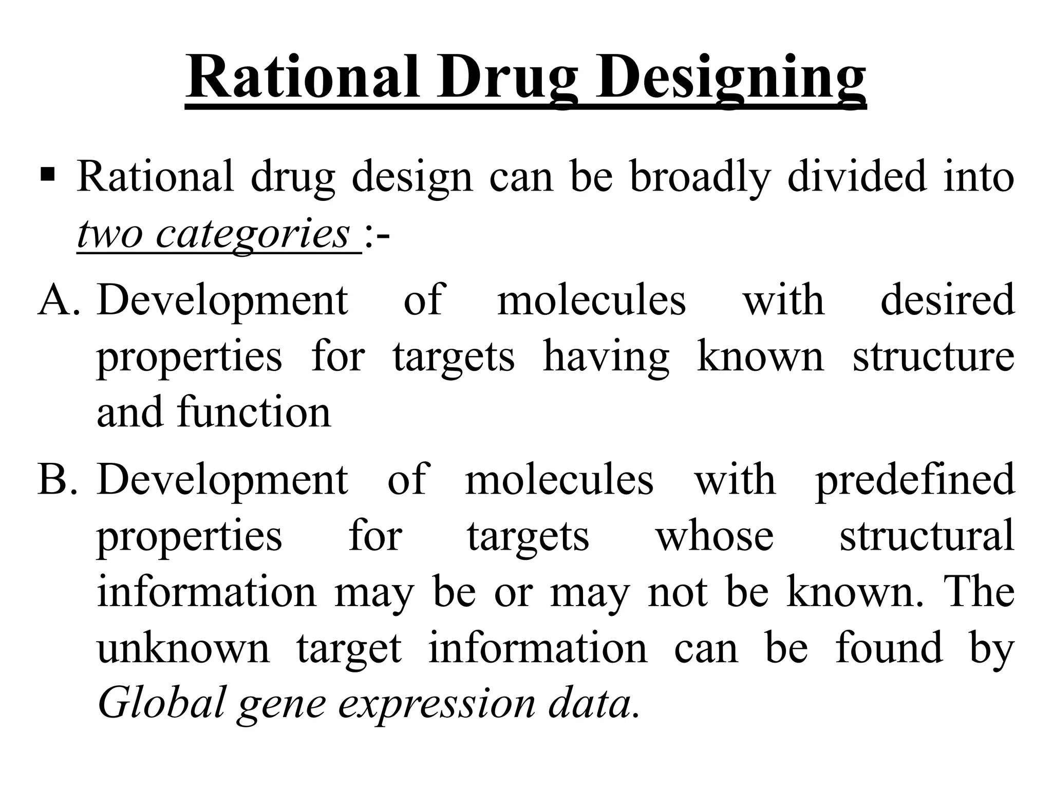 Traditional and Rational Drug Designing | PPTX
