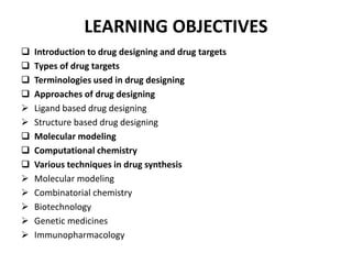 DRUG DESIGNING AND DRUG TARGETS.pptx