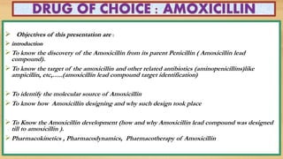 Drug design presentation. amoxils | PPTX
