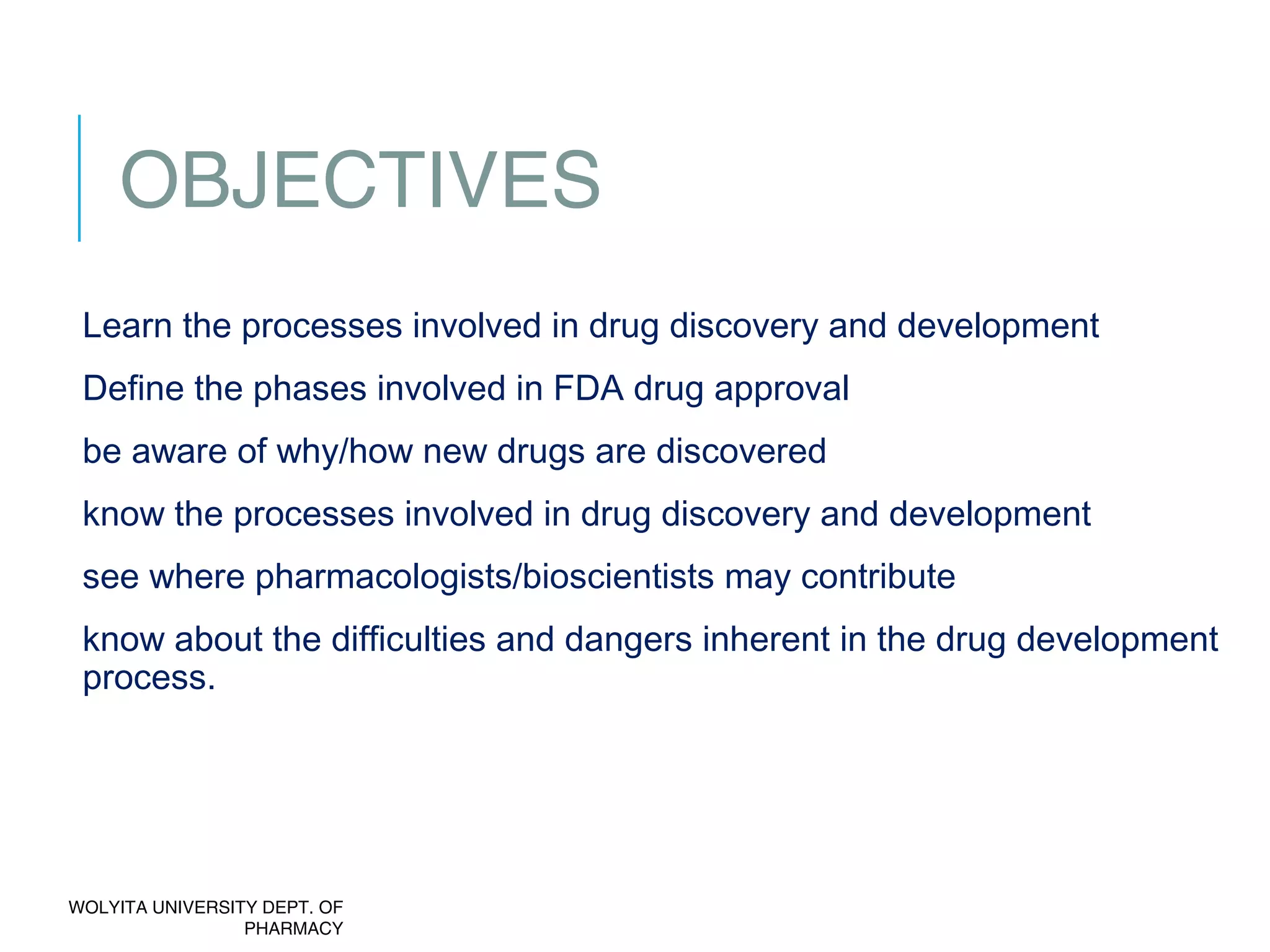 Drug development and discovery | PPT