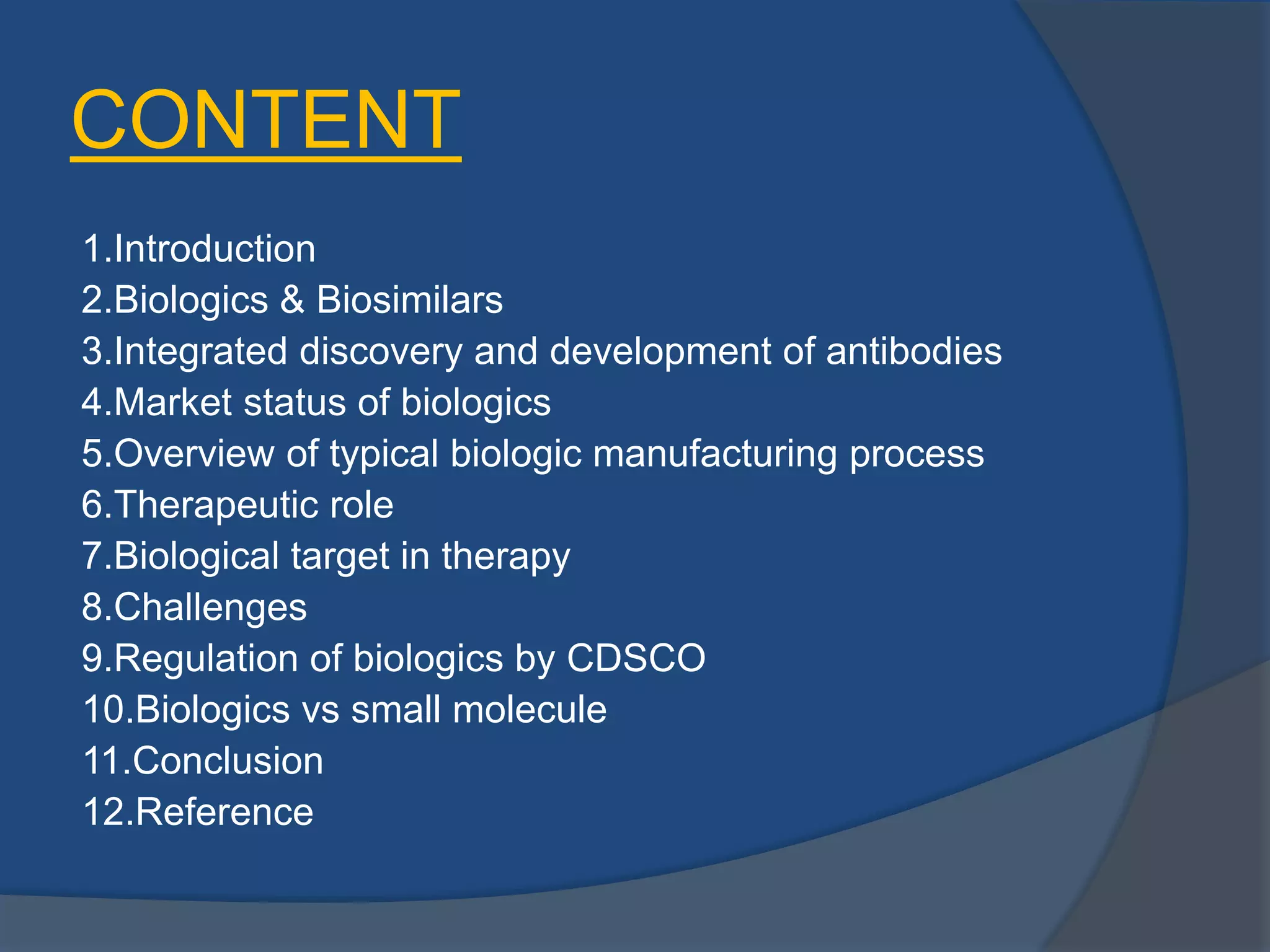 Drug development and discovery in biologics | PPT