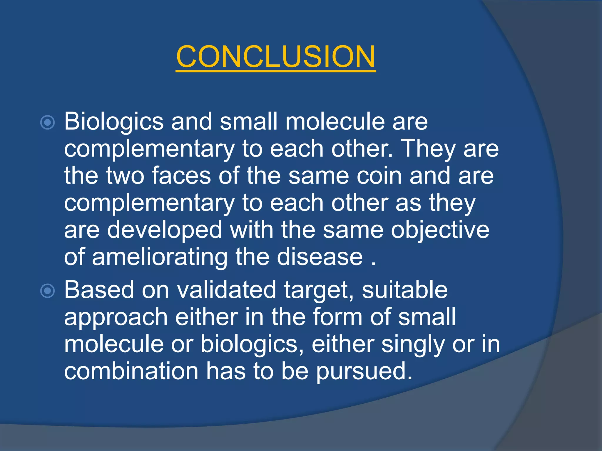 Drug development and discovery in biologics | PPTX