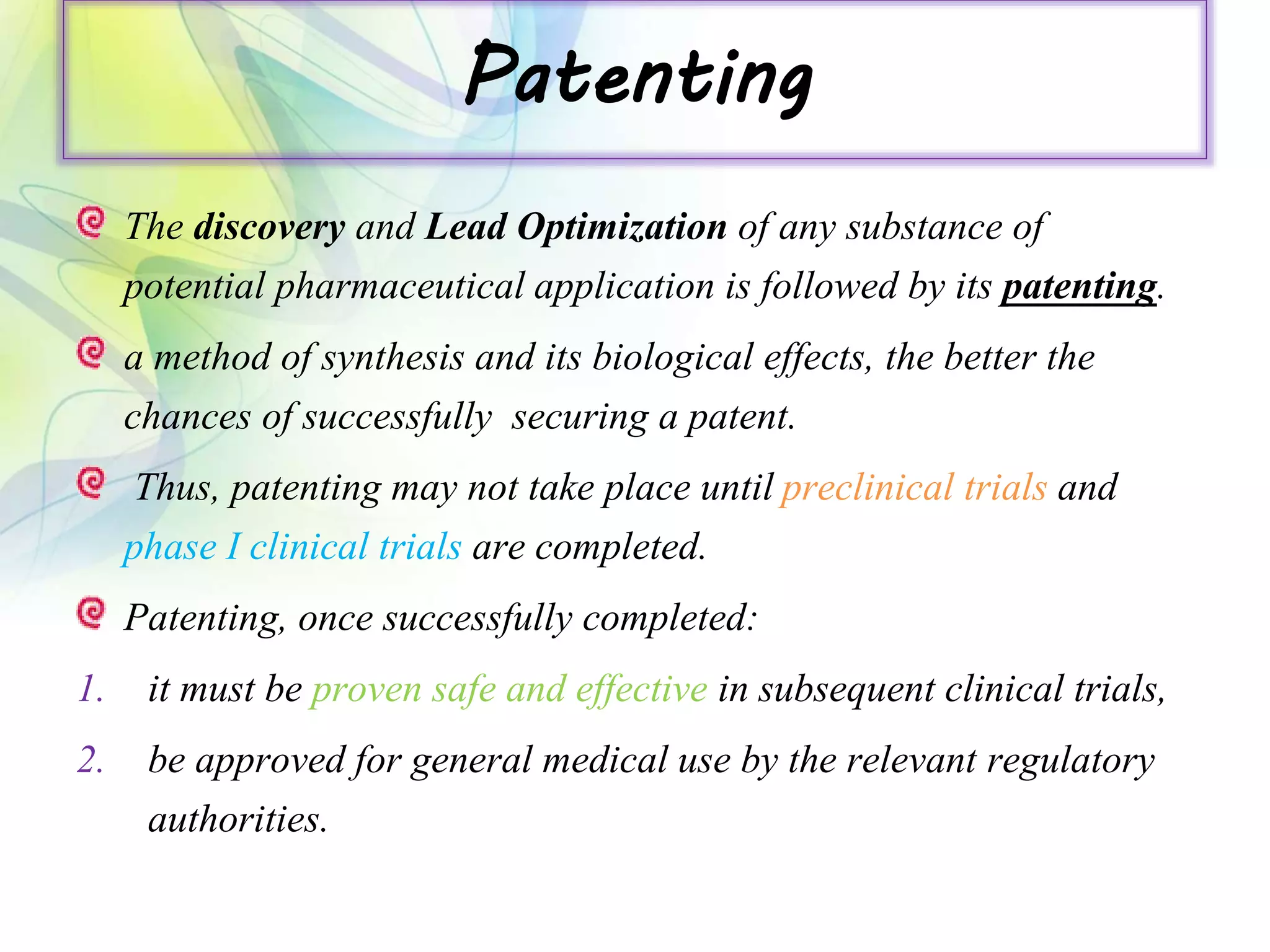 Drug development process | PPTX