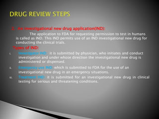 Drug discovery and development process | PPTX