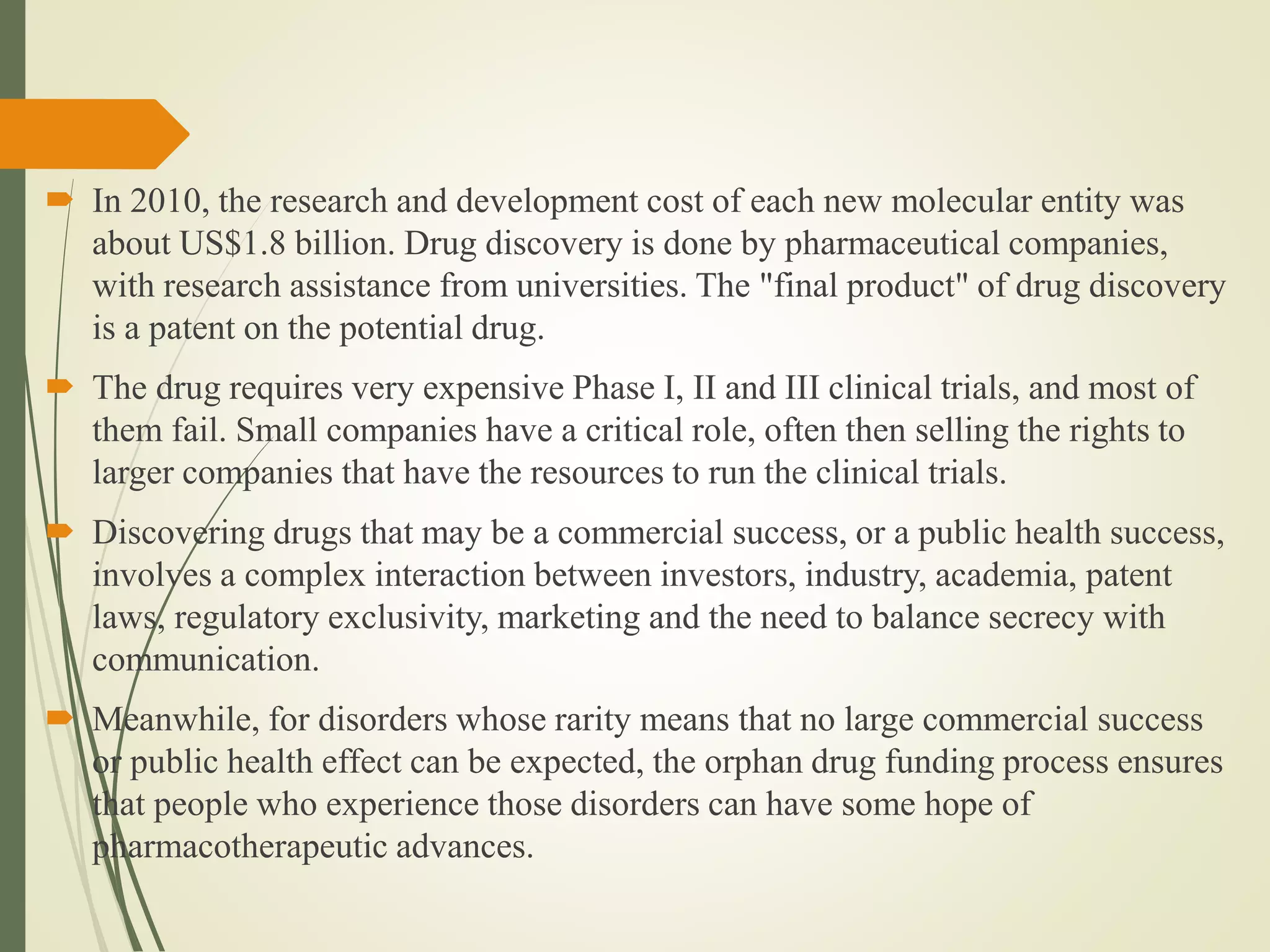 Drug development process. | PPTX
