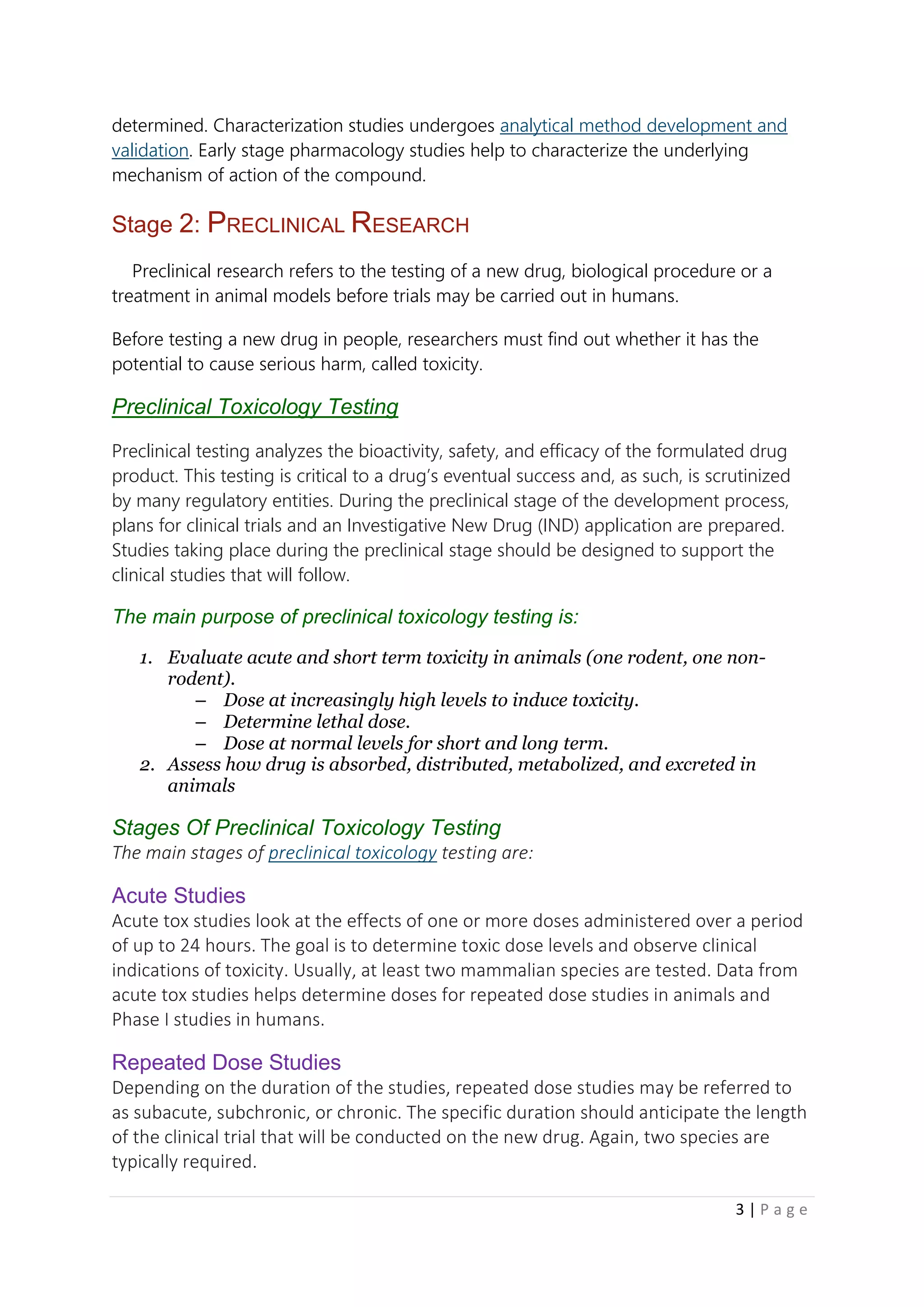 Drug development process | PDF