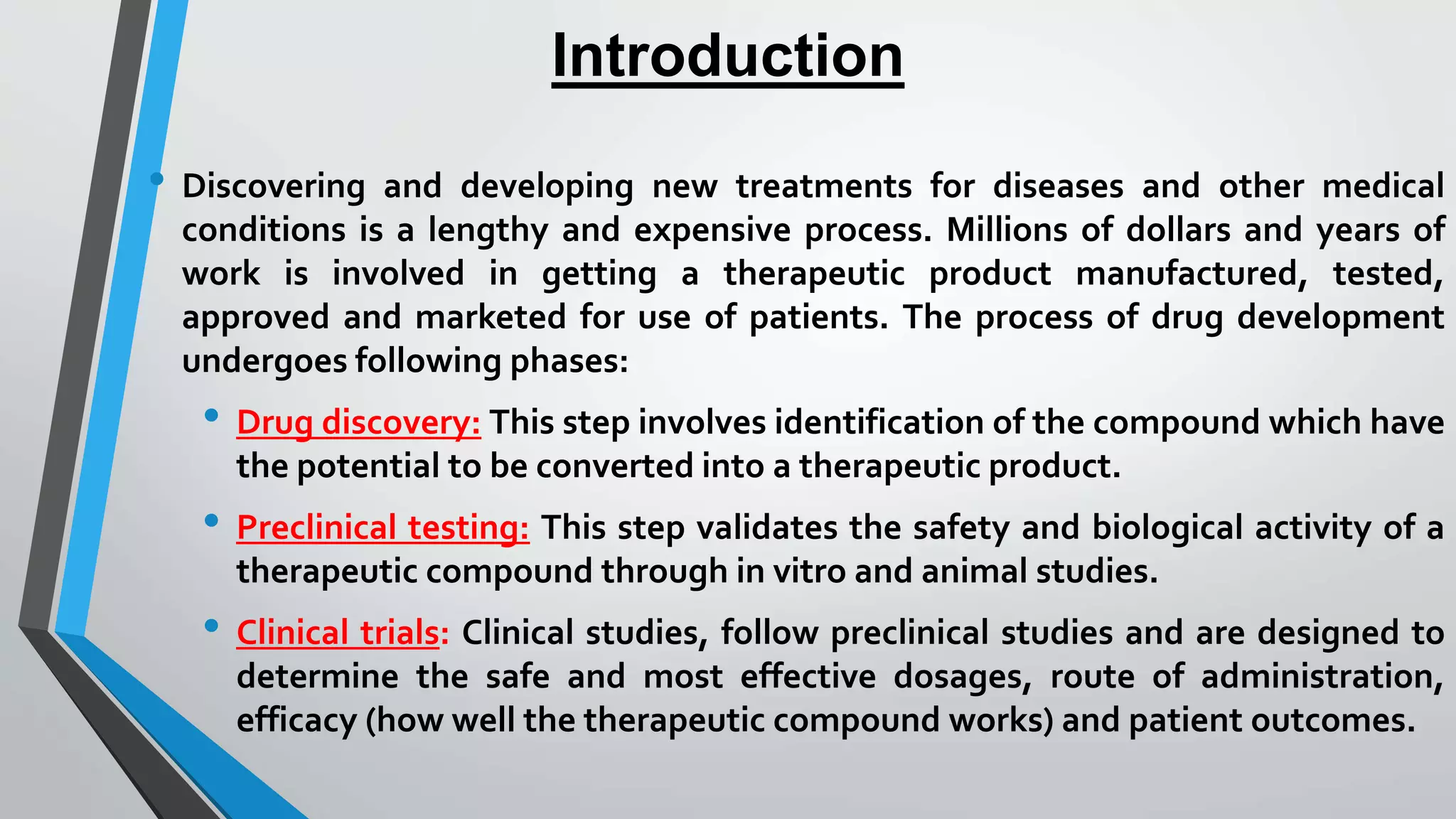 Drug development process and clinical trial for UGs | PPTX