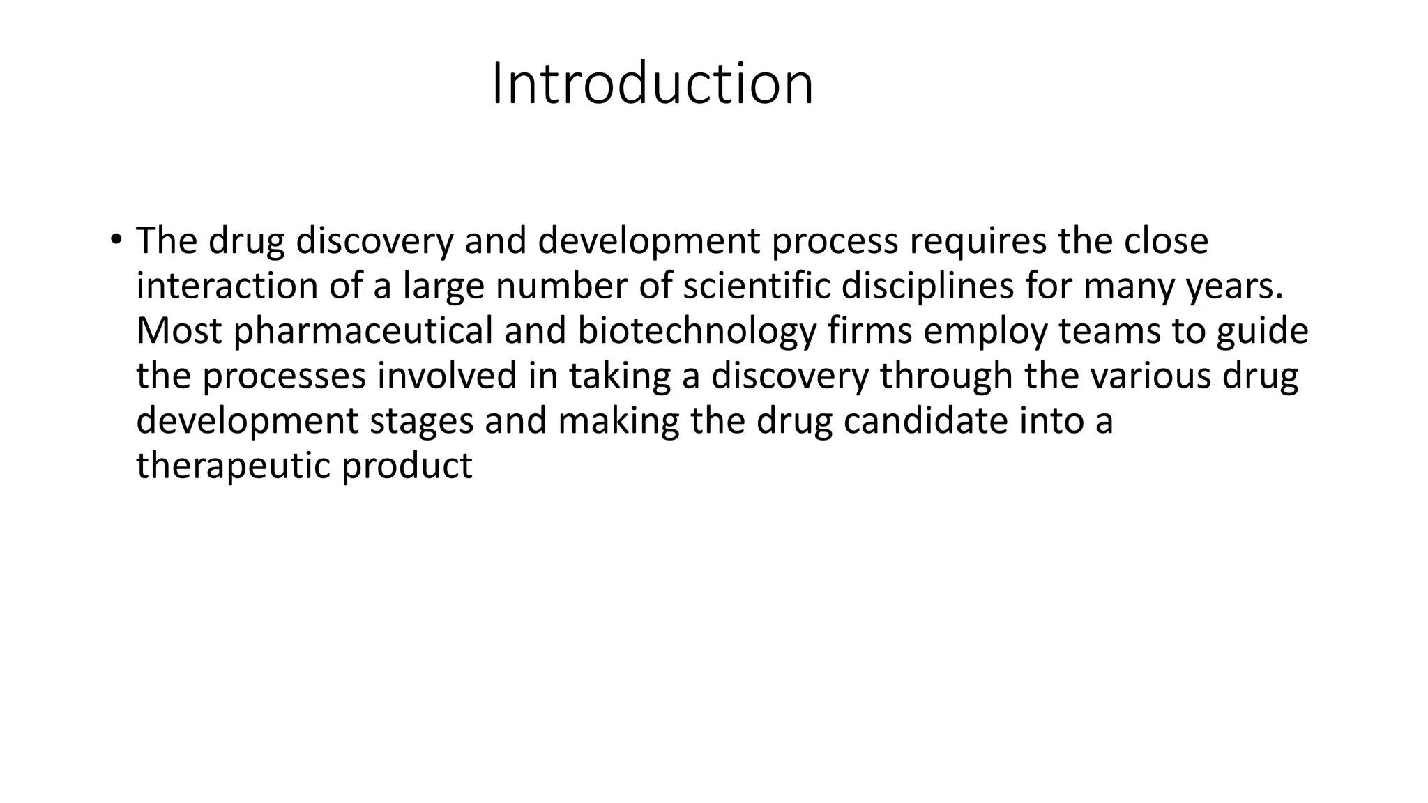 Drug development team | PPTX