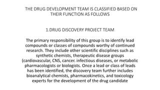 Drug development team | PPTX
