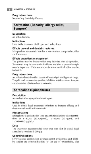 Drug dictionary for dentistry | ZIP