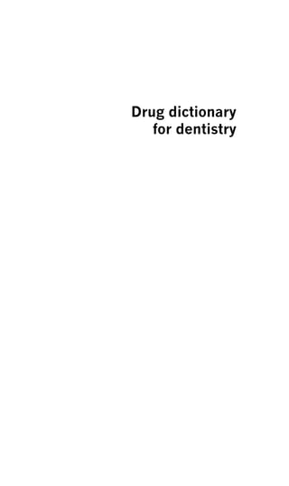 Drug dictionary for dentistry | ZIP