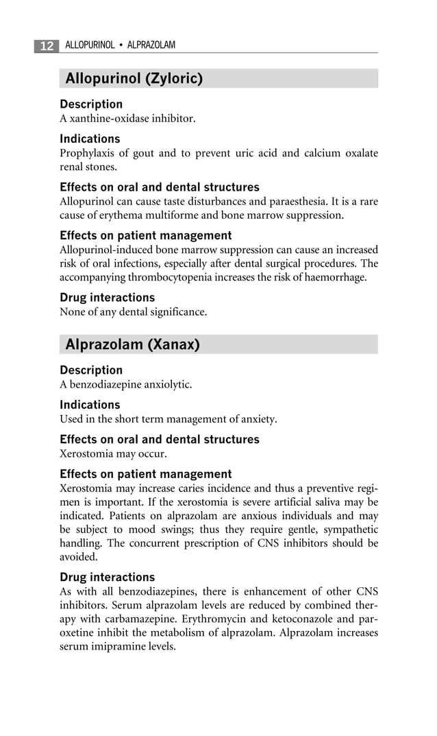 Drug dictionary for dentistry | ZIP | Dental Health | Diseases and ...