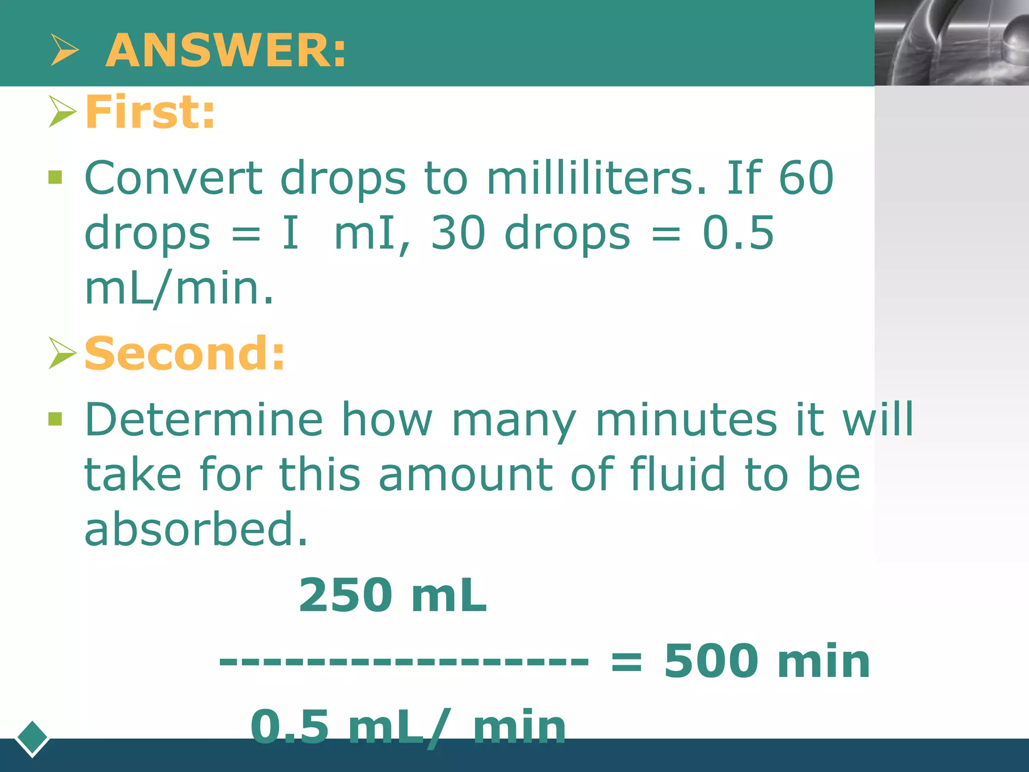 Drug dilutions & concentrations | PPTX