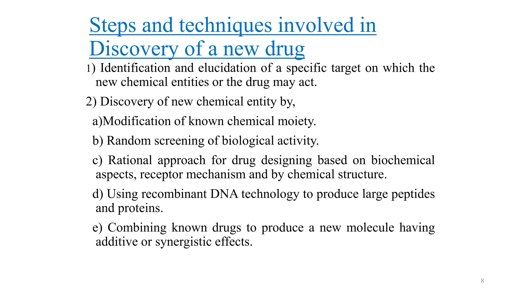 drug discovery.pptx | Chemistry | Science