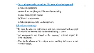 drug discovery.pptx | Chemistry | Science