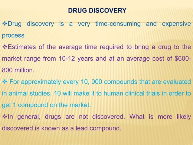 Drug discovery and design | PPTX