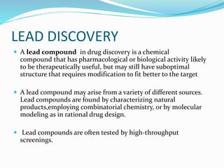 Drug discovery and development | PPTX