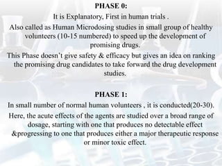 Drug discovery & clinical evaluation of new drugs | PPTX