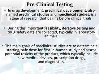 Drug discovery & clinical evaluation of new drugs | PPTX