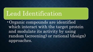 Drug discovery overview by shubham 1 | PPT